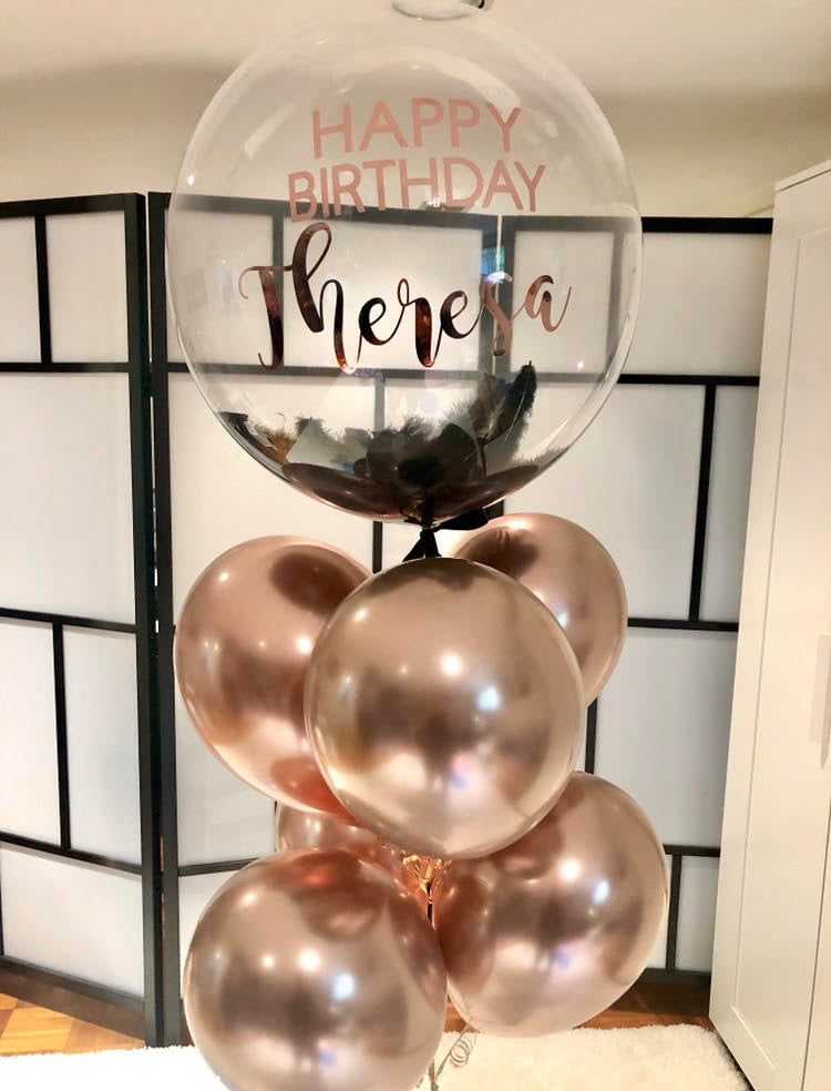 Feather Filled Bundles – Balloon Art Decoration