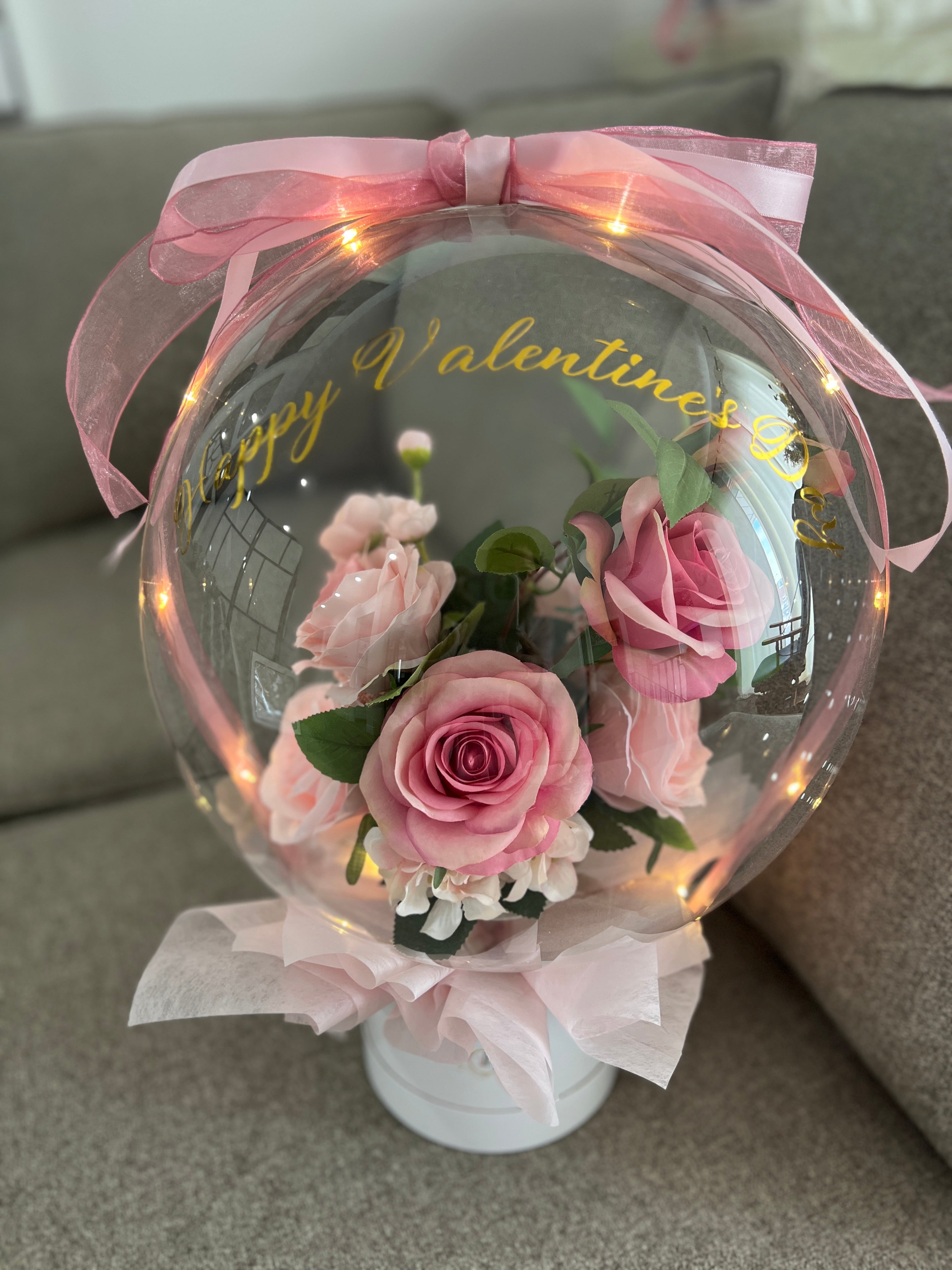 Valentines day Flower Balloon pot – Balloon Art Decoration